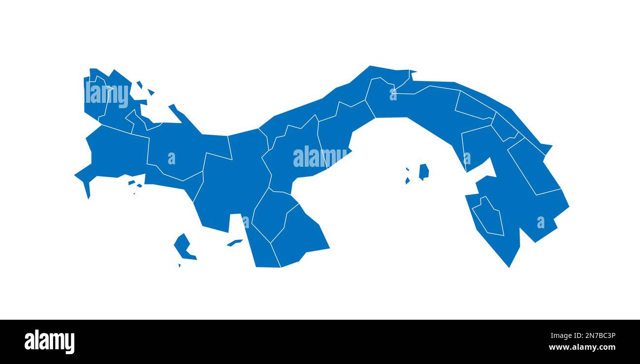 Panama carte politique des divisions administratives - provinces. Carte ...