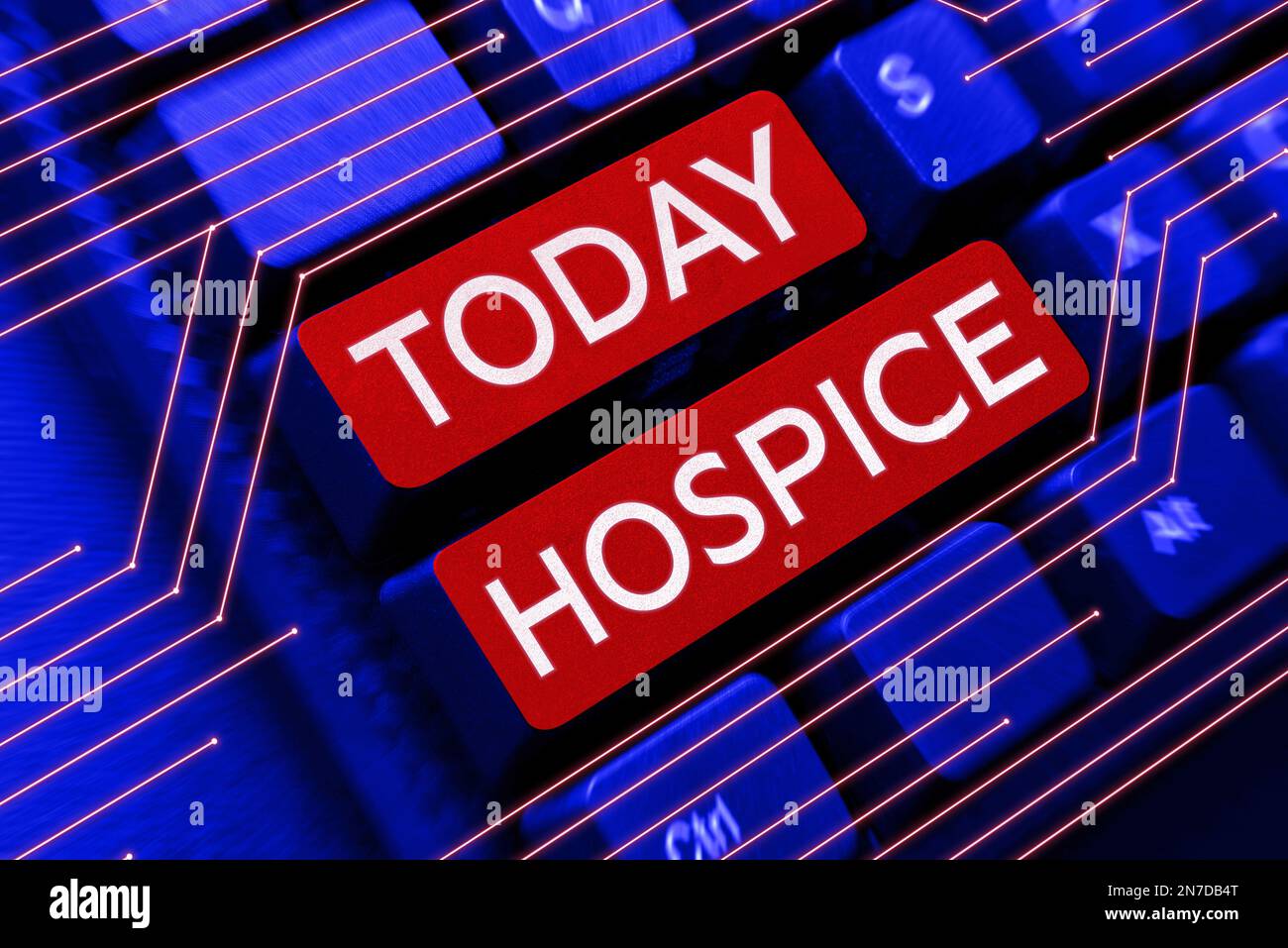 Légende conceptuelle Hospice. Concept le sens met l'accent sur la ...