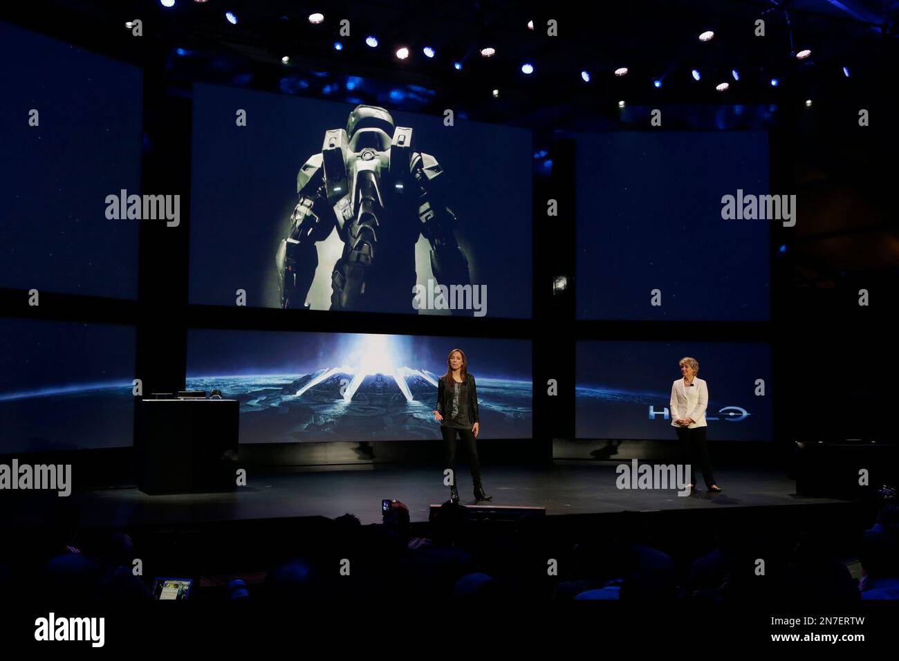 Nancy Tellem, right, the entertainment and digital media president of ...