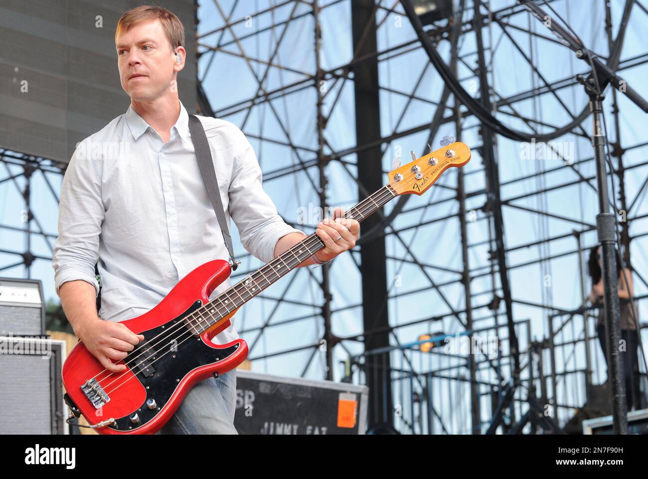 Rick Burch, of Jimmy Eat World performs at the 2013 KROQ Weenie Roast ...