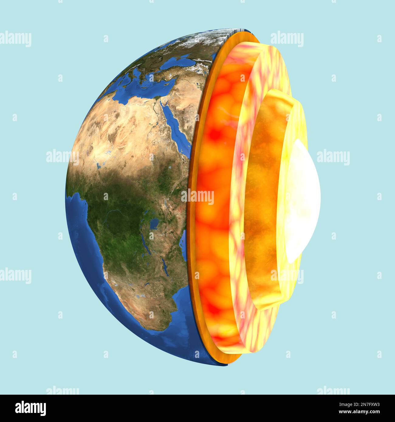 Structure interne de la terre Banque de photographies et d’images à ...