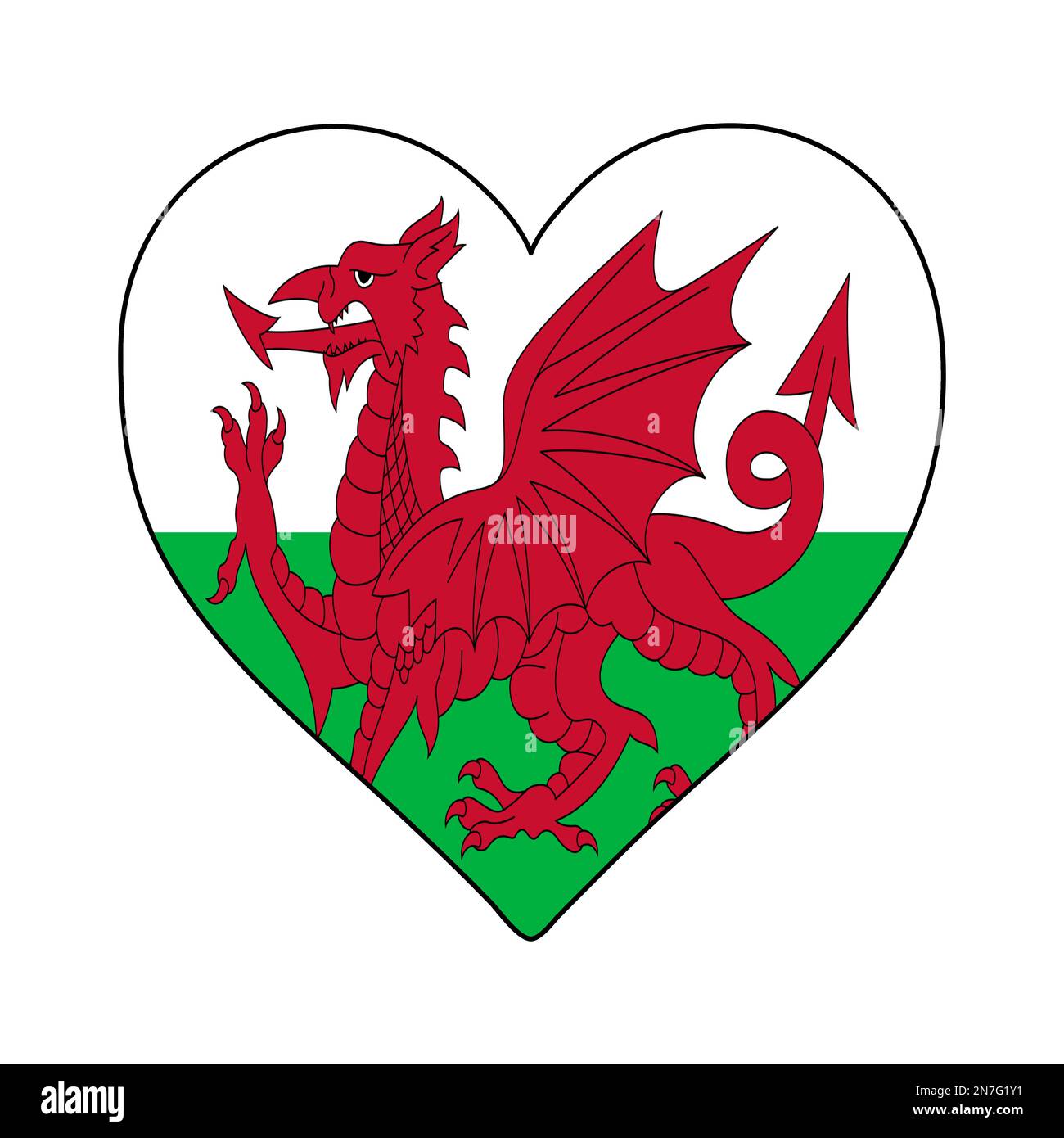 Drapeau du pays de galles Banque d'images vectorielles - Alamy