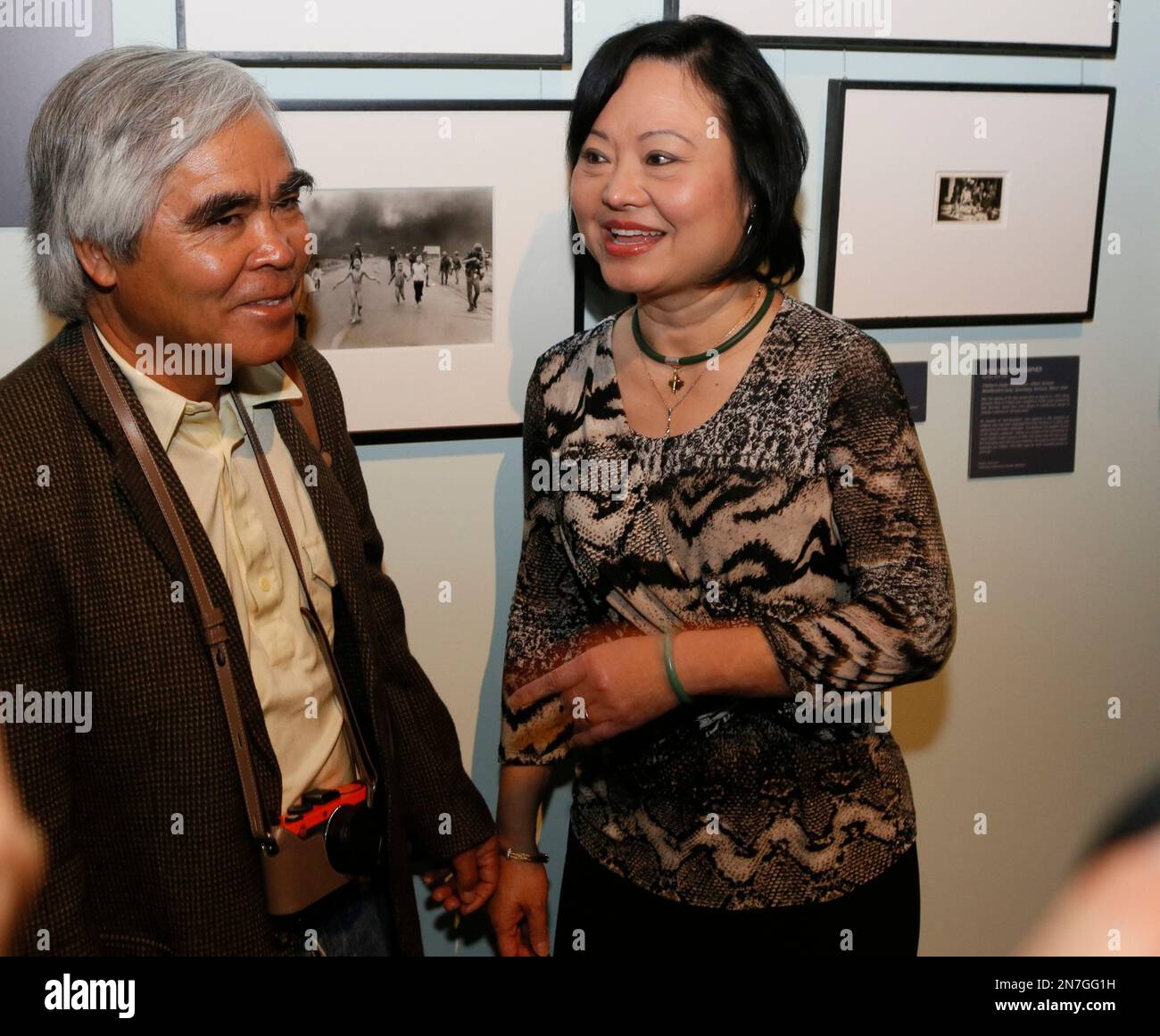 The Associated Press photographer Huynh Cong "Nick" Ut, left, and Kim ...