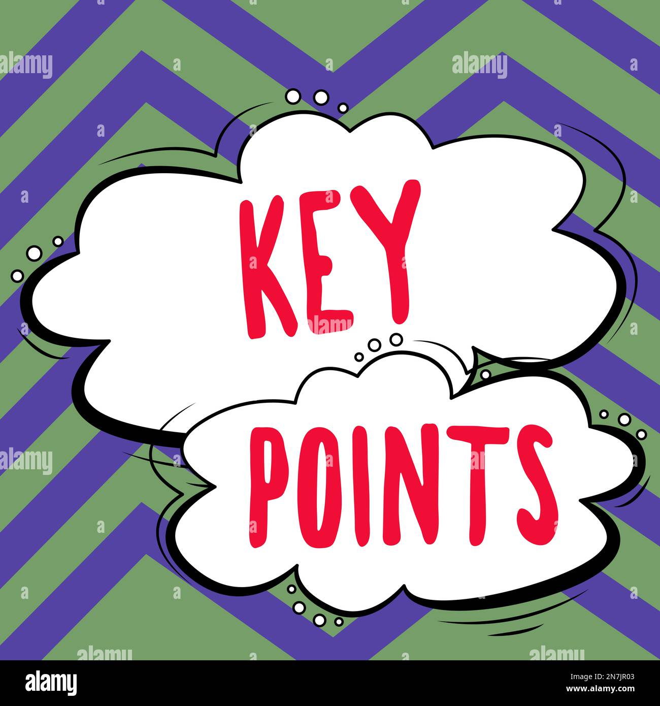 Affiche présentant les points clés. Concept d'affaires la plus ...