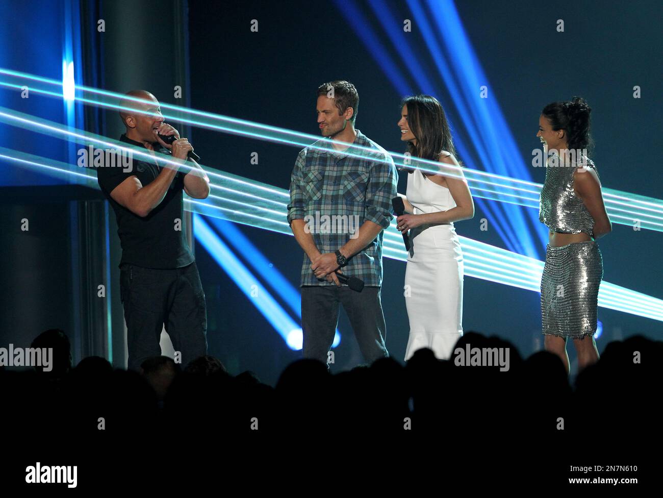 Vin Diesel, Paul Walker, Jordana Brewster and Michelle Rodriguez, from ...