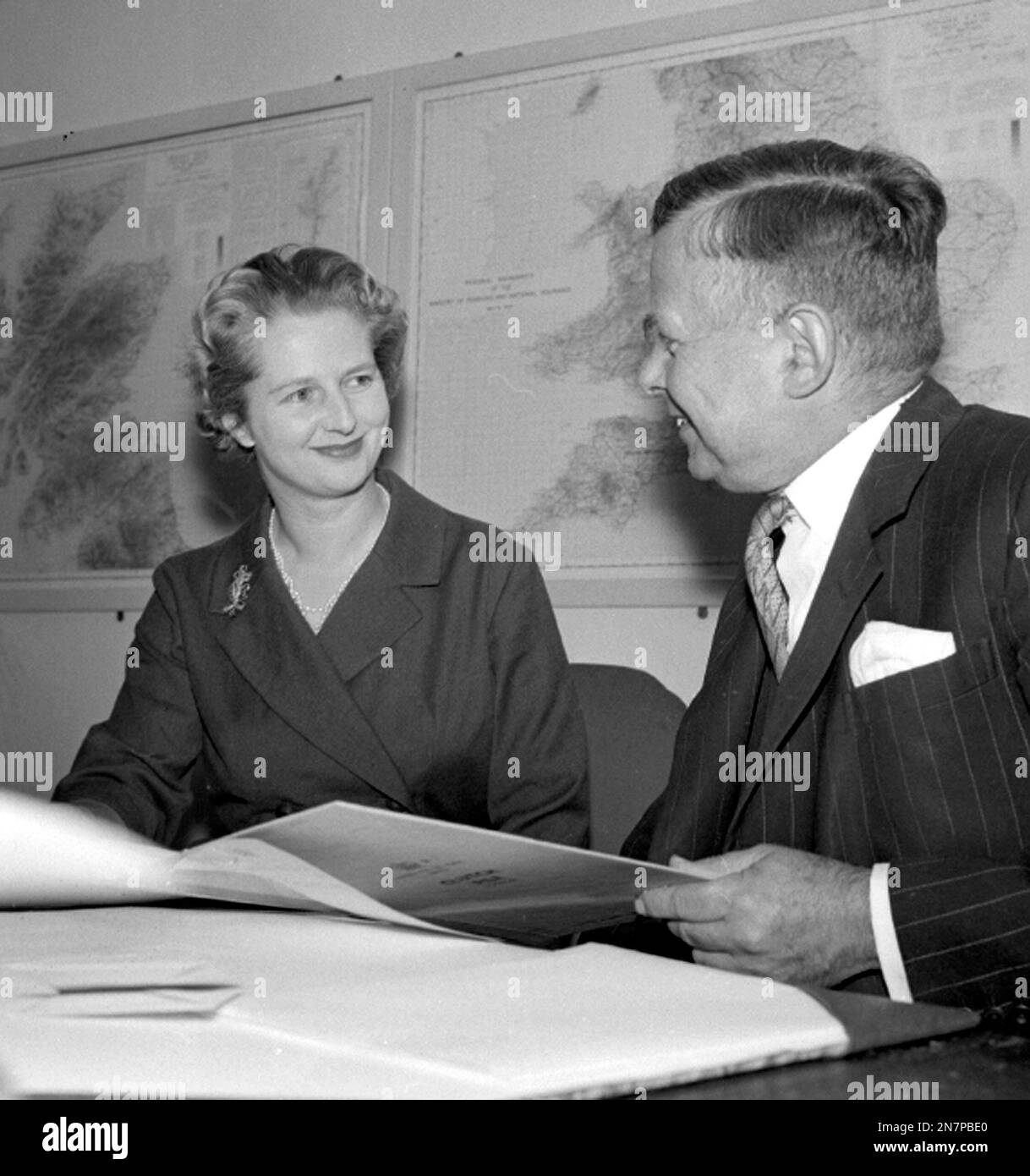 FILE - In a Oct. 12, 1961 file photo, Mrs Margaret Thatcher, the newly ...