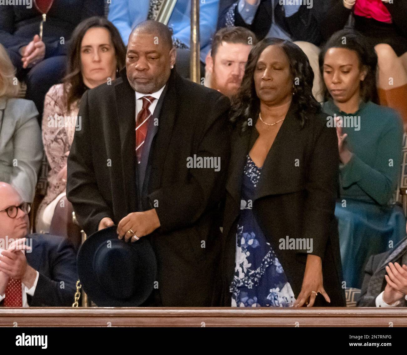 RowVaughn et Rodney Wells, la mère et le beau-père de Tyr Nichols, un ...