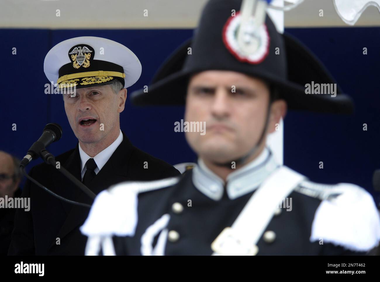 US Admiral Bruce W. Clingan, Commander Allied Joint Force Command ...