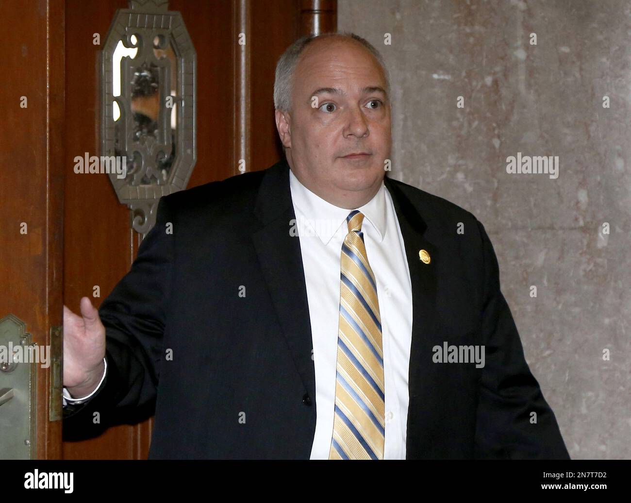 Former state Rep. Randy Terrill, R-Moore, leaves an Oklahoma County ...