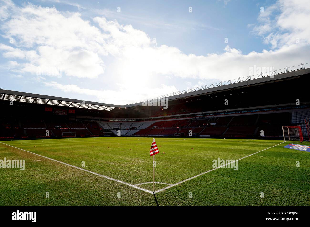Une vue générale du stade de lumière avant le match de championnat Sky ...