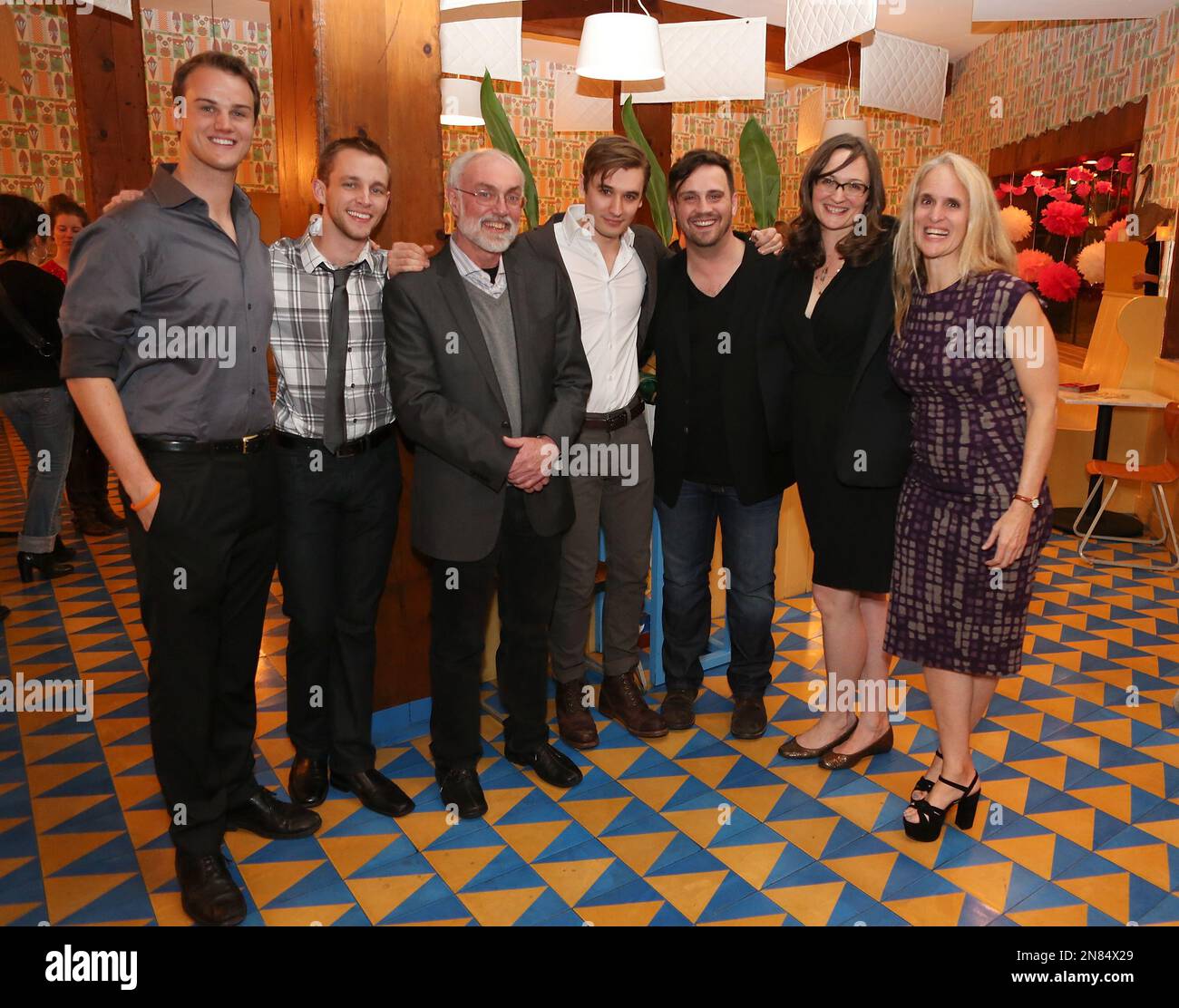 From left, cast members Maxwell Hamilton, Brett Donaldson, David Van ...