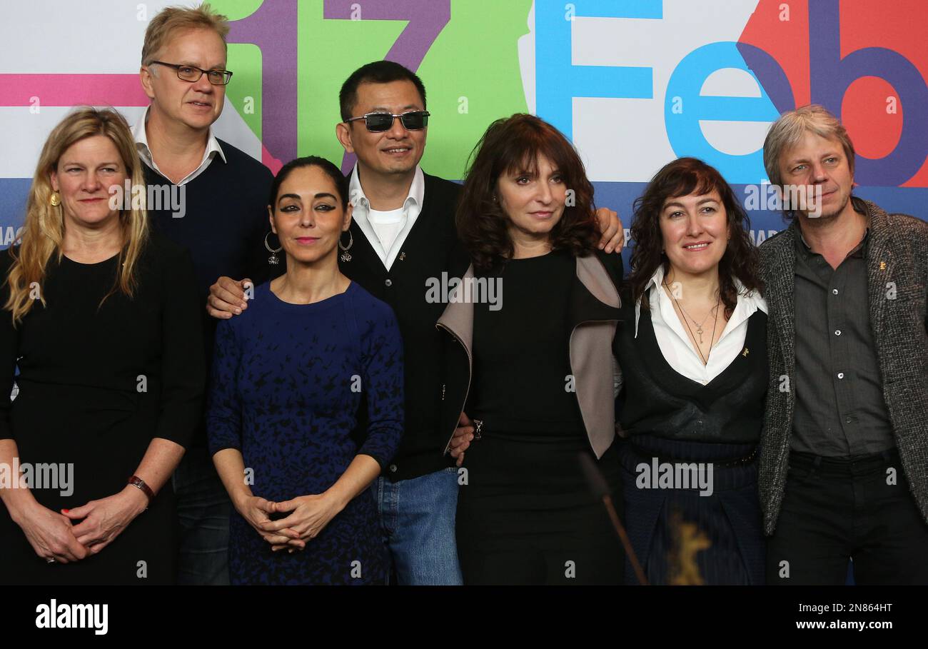 Jury members from left Ellen Kuras, Tim Robbins, Shirin Neshat, jury ...