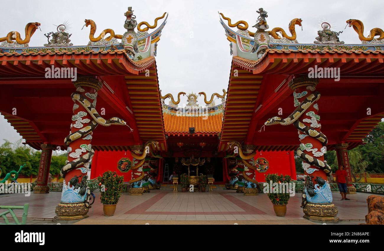 Thean Hock Keong temple, also known as Snake Temple, in Klang, is seen ...