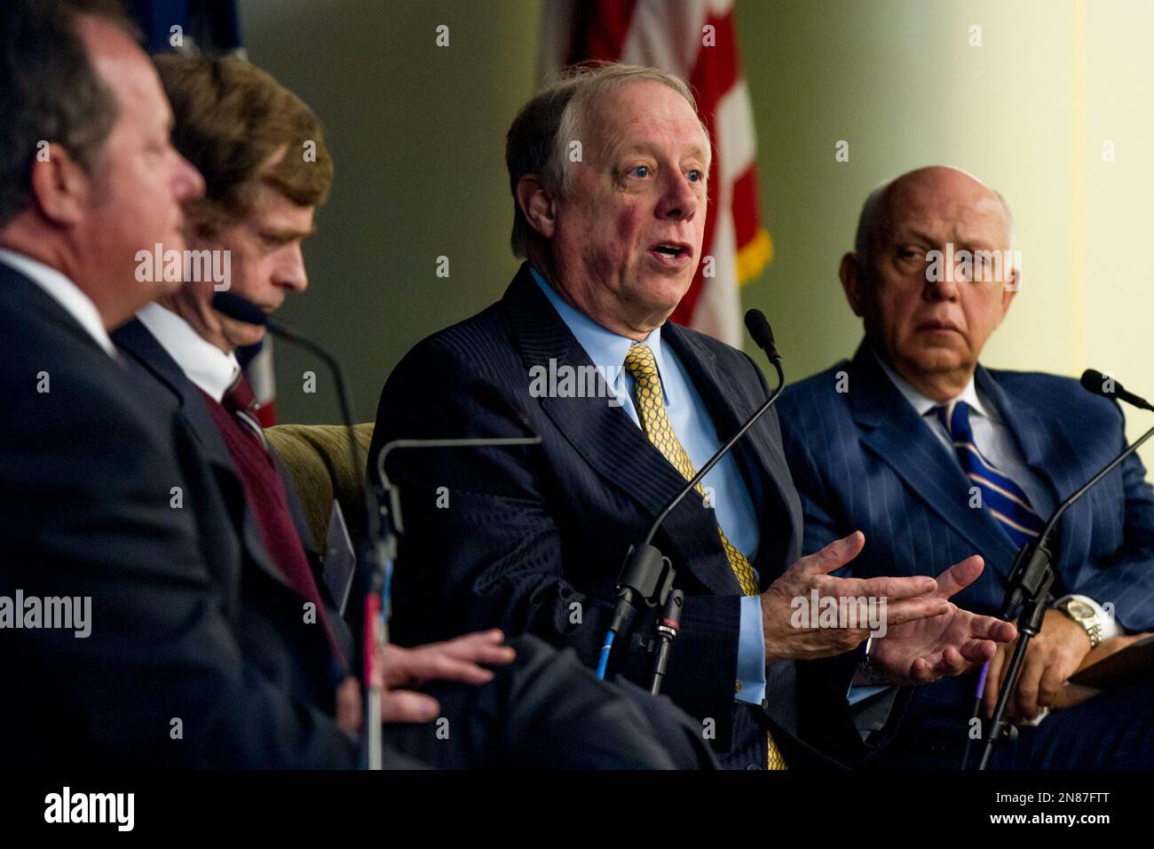 Former Democratic Gov. Phil Bredesen speaks on a panel about reducing ...