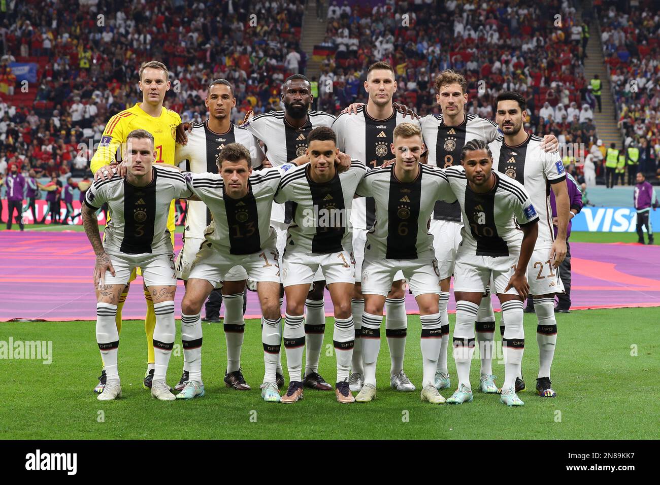 L'équipe nationale allemande pose pour une photo de groupe lors du ...