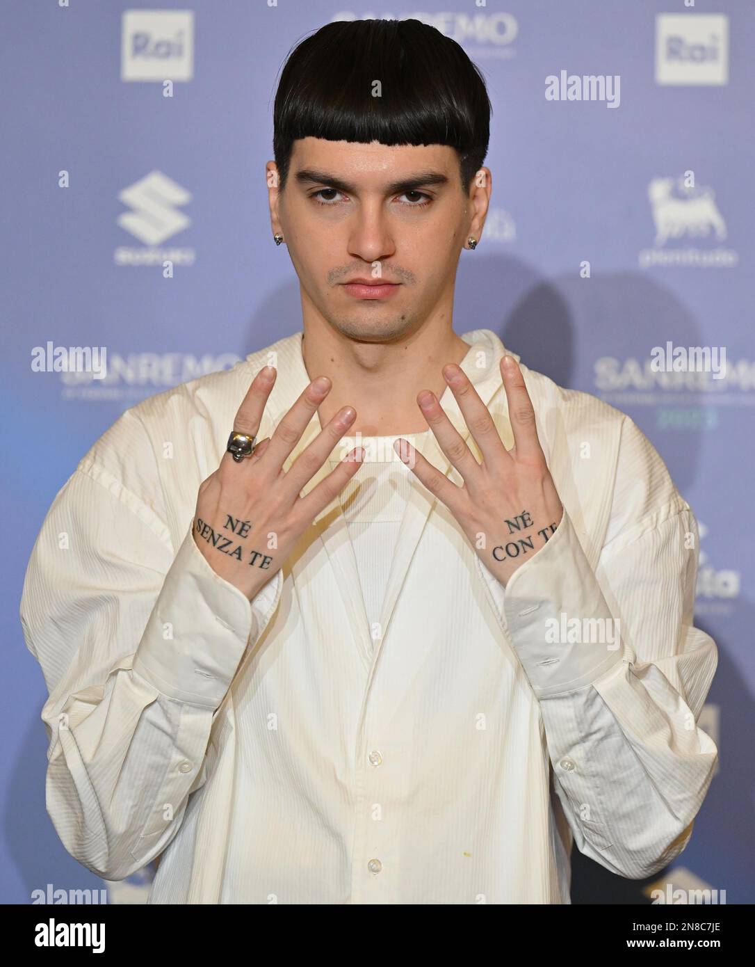 11 février 2023, SANREMO, ITALIE: La chanteuse italienne Sethu pose ...