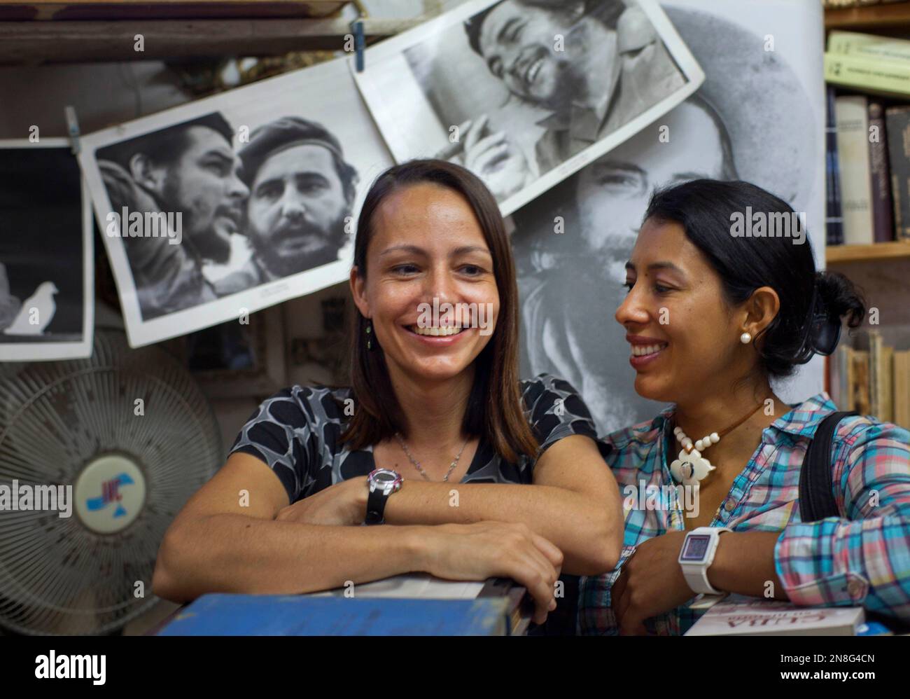 Dutch rebel Tanja Nijmeijer, left, and fellow rebel Camila Cienfuegos ...