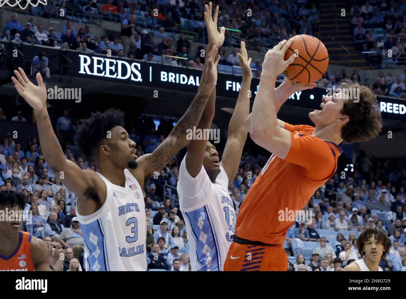 North Carolina guard Dontrez Styles (3) and North Carolina forward ...