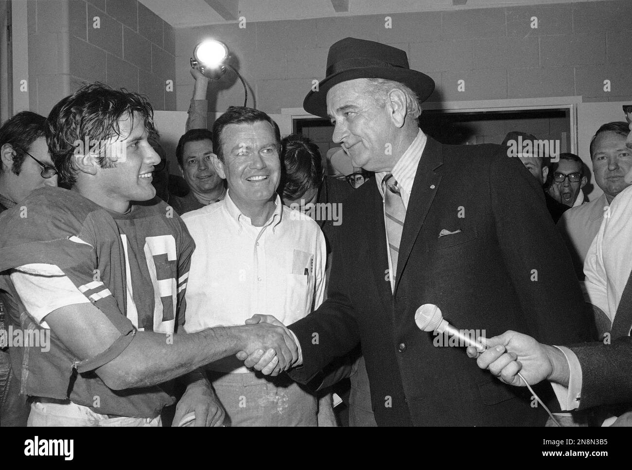 FILE - This Jan. 1, 1970 file photo shows former President Lyndon B ...