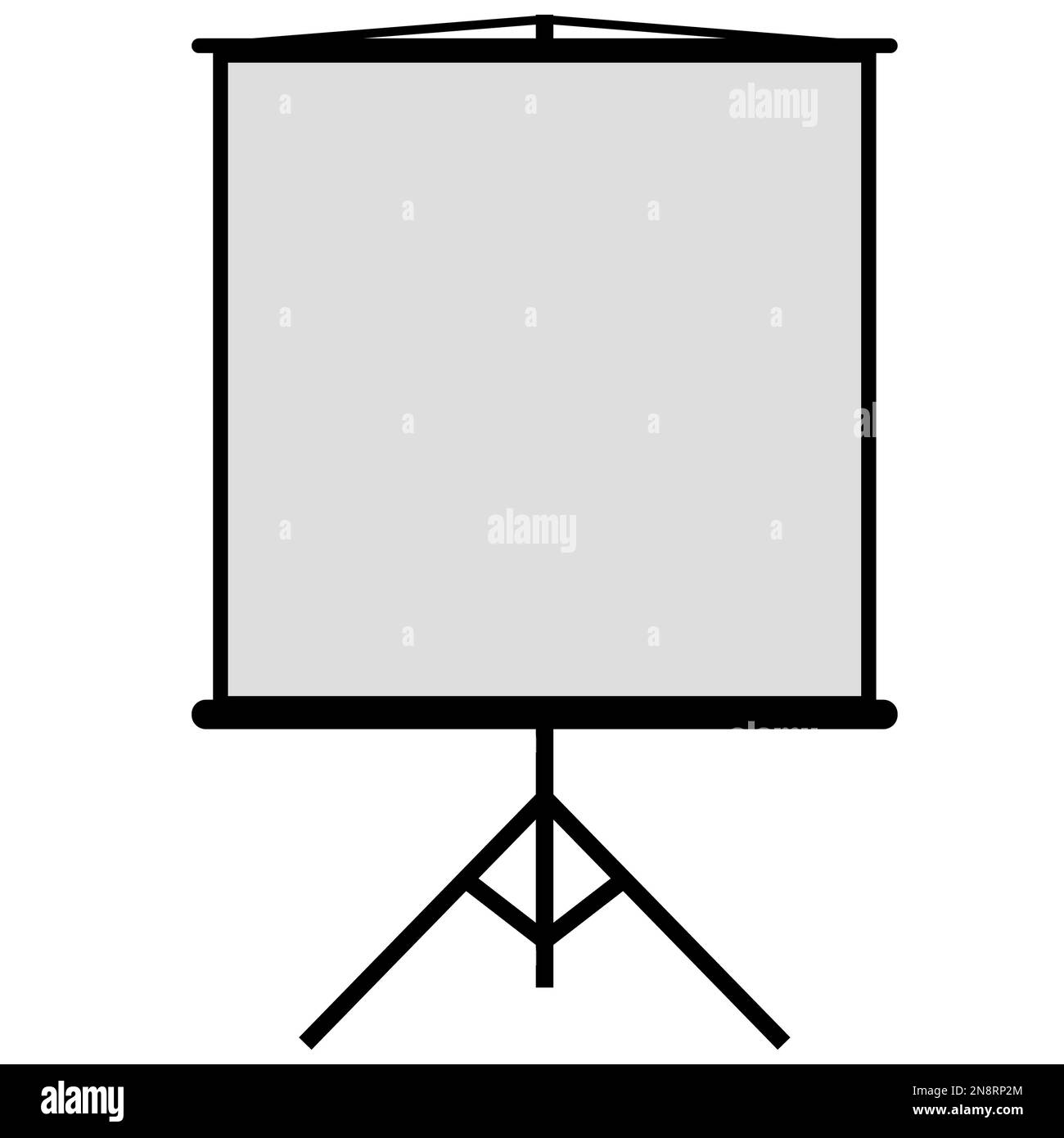 Icône de l'écran du projecteur sur fond blanc. Écran pour l'affiche de ...