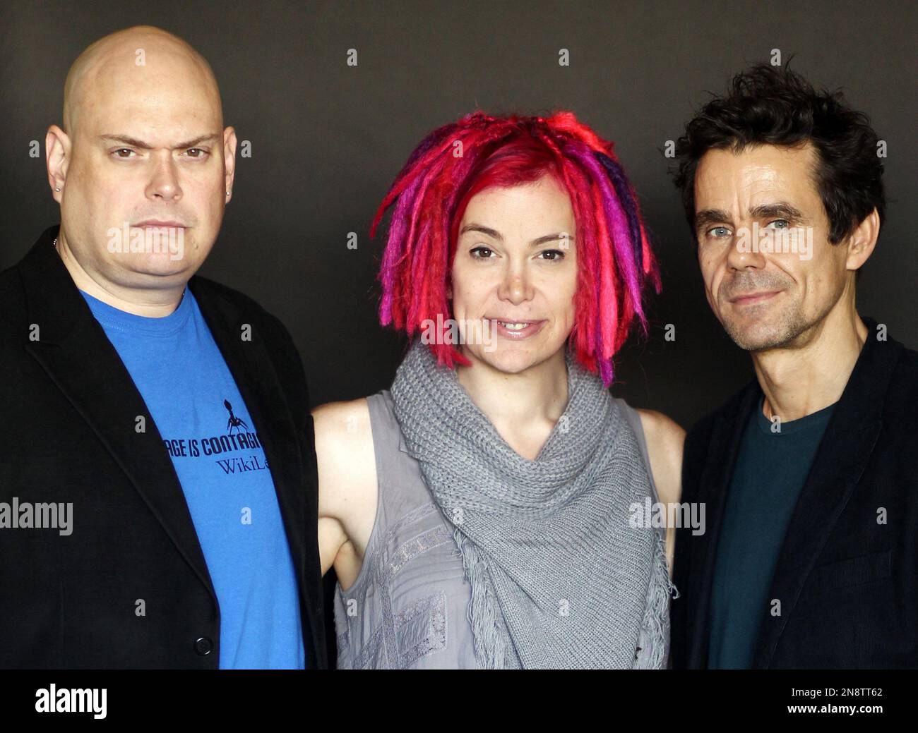 This Oct. 14, 2012 photo shows directors-screenwriters Andy Wachowski ...
