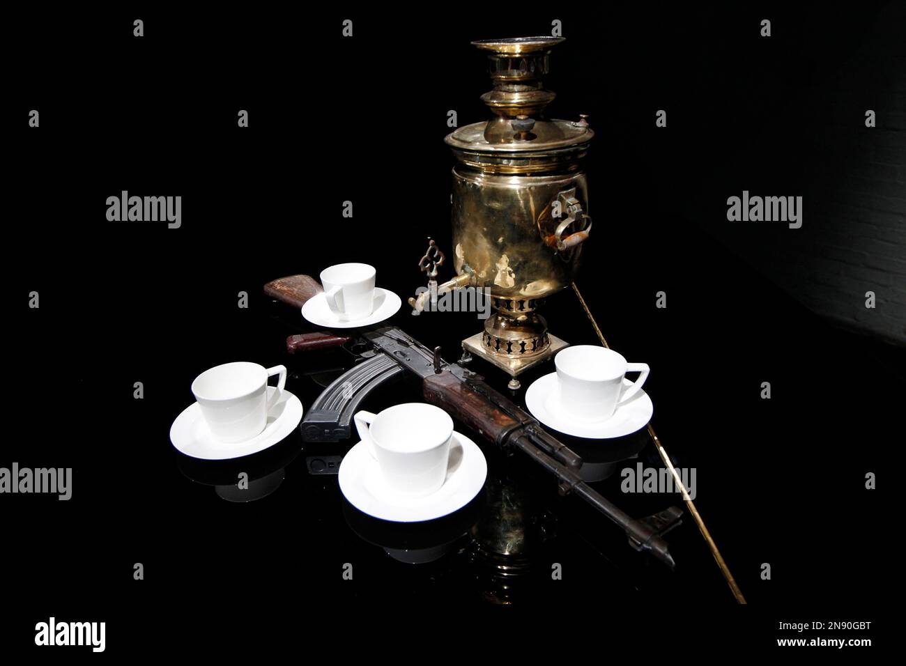 An interpretation of an AK-47 assault rifle "Sketch for AK47 Samovar ...