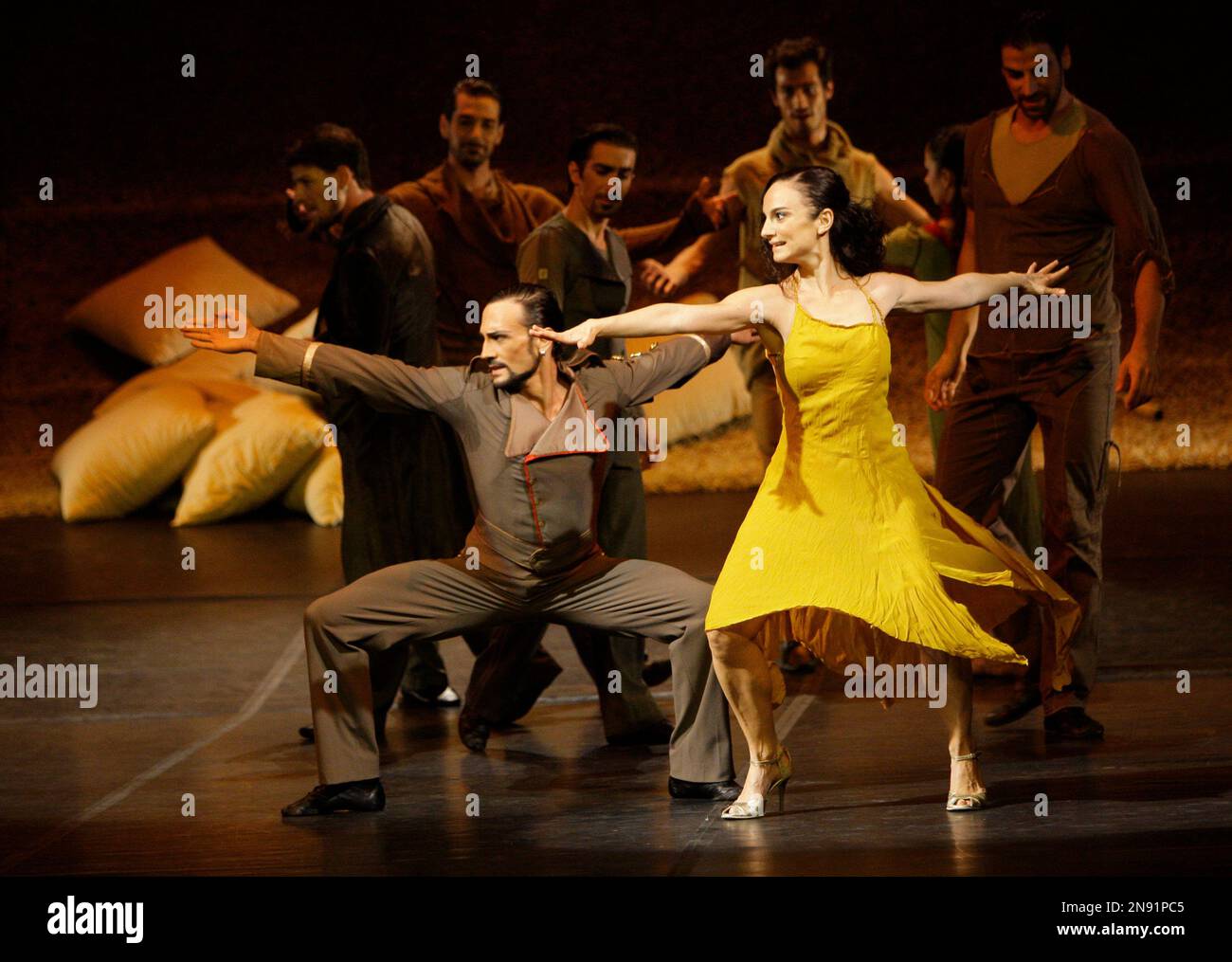Ballet players from Izmir State Opera and Ballet, Turkey, performs ...