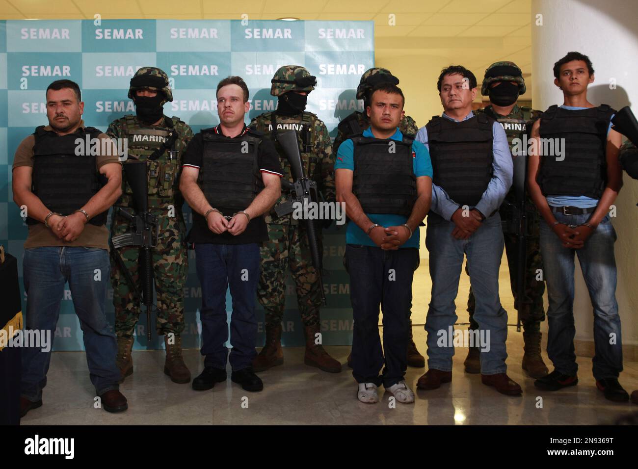 Five Men Believed To Be Bodyguards Of The Alleged Leader Of The Gulf