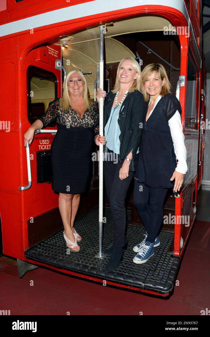 Left to right, Vanessa Feltz, Anneka Rice and Penny Smith attend the ...