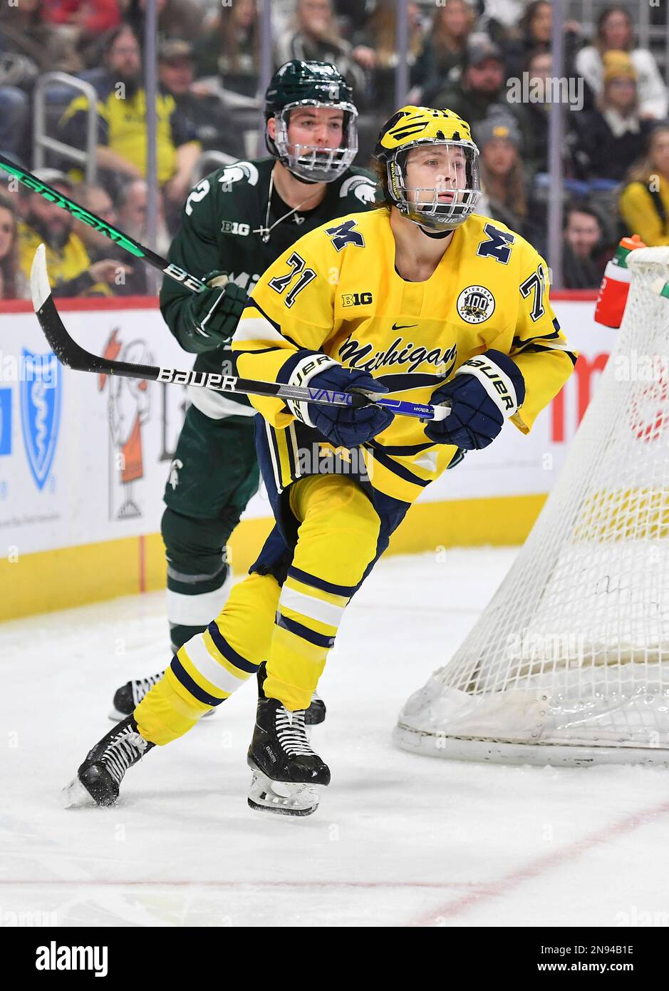February 11, 2023, Detroit, Michigan, U.S: Michigan Forward NICK ...