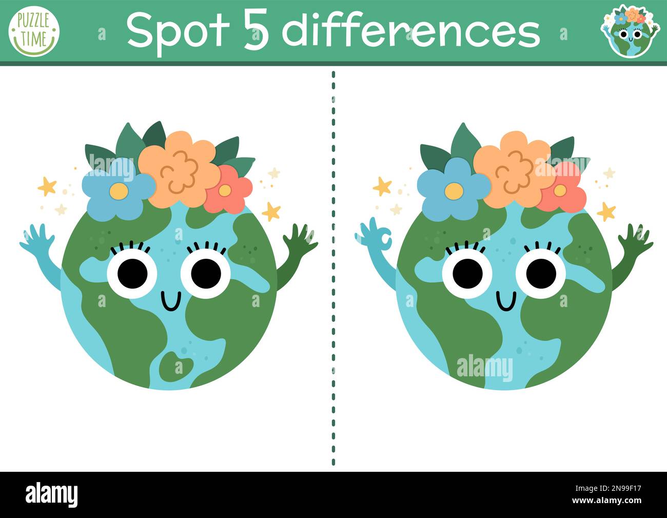 Trouvez le jeu différences pour les enfants. Une activité éducative ...