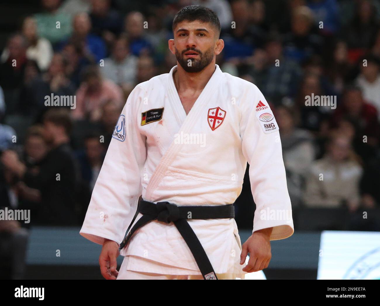 Lasha Shavdatuashvili de Géorgie pendant le Judo Paris Grand Chelem 2023 sur 4 février 2023 au ...