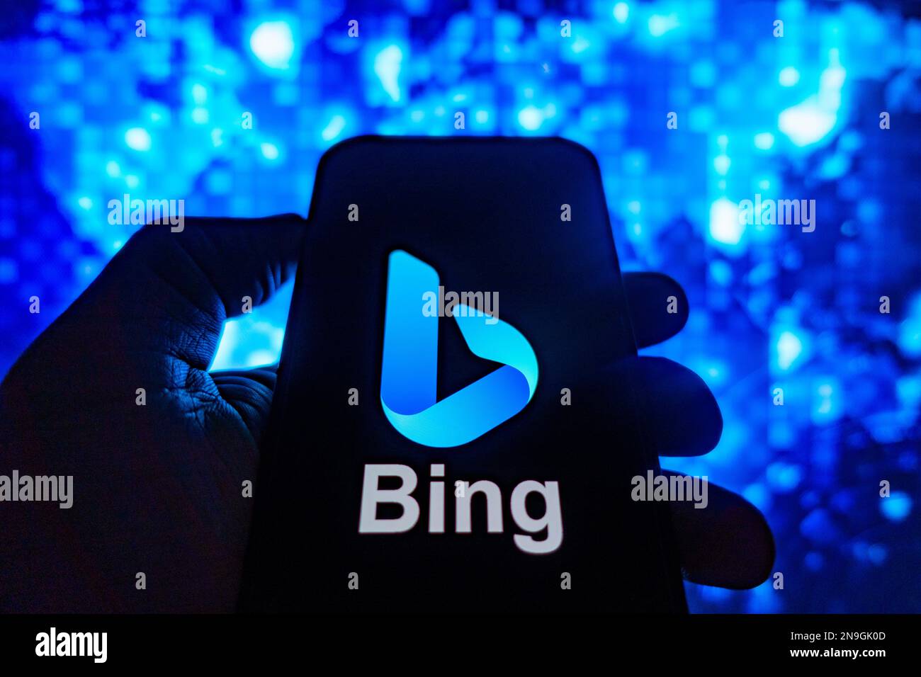 Image composite numérique du nouveau moteur de recherche ai Microsoft ...