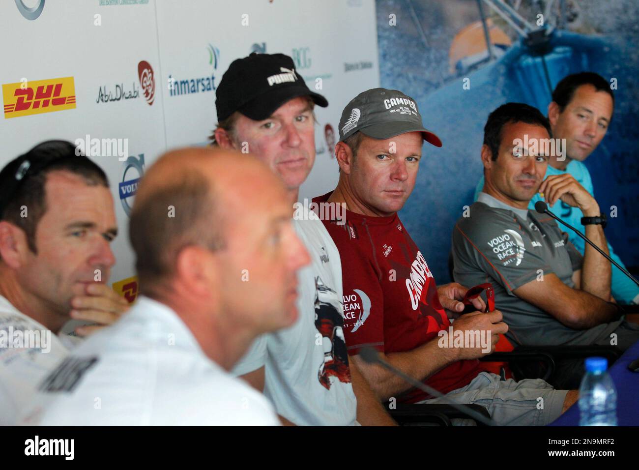 Sanya's skipper Mike Sanderson, from New Zealand, Puma Ocean Racing's ...