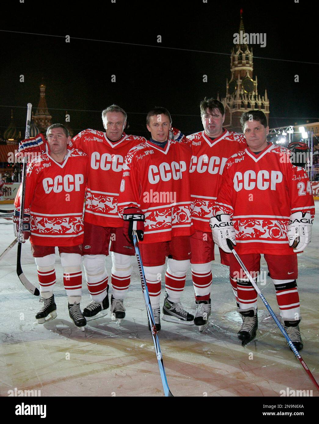 FILE - This Dec. 9, 2006 file photo shows from left, former Soviet ...