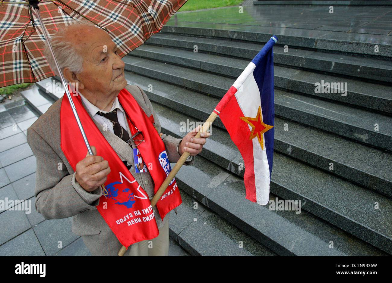 A supporter of the late Yugoslav communist president Josip Broz Tito ...