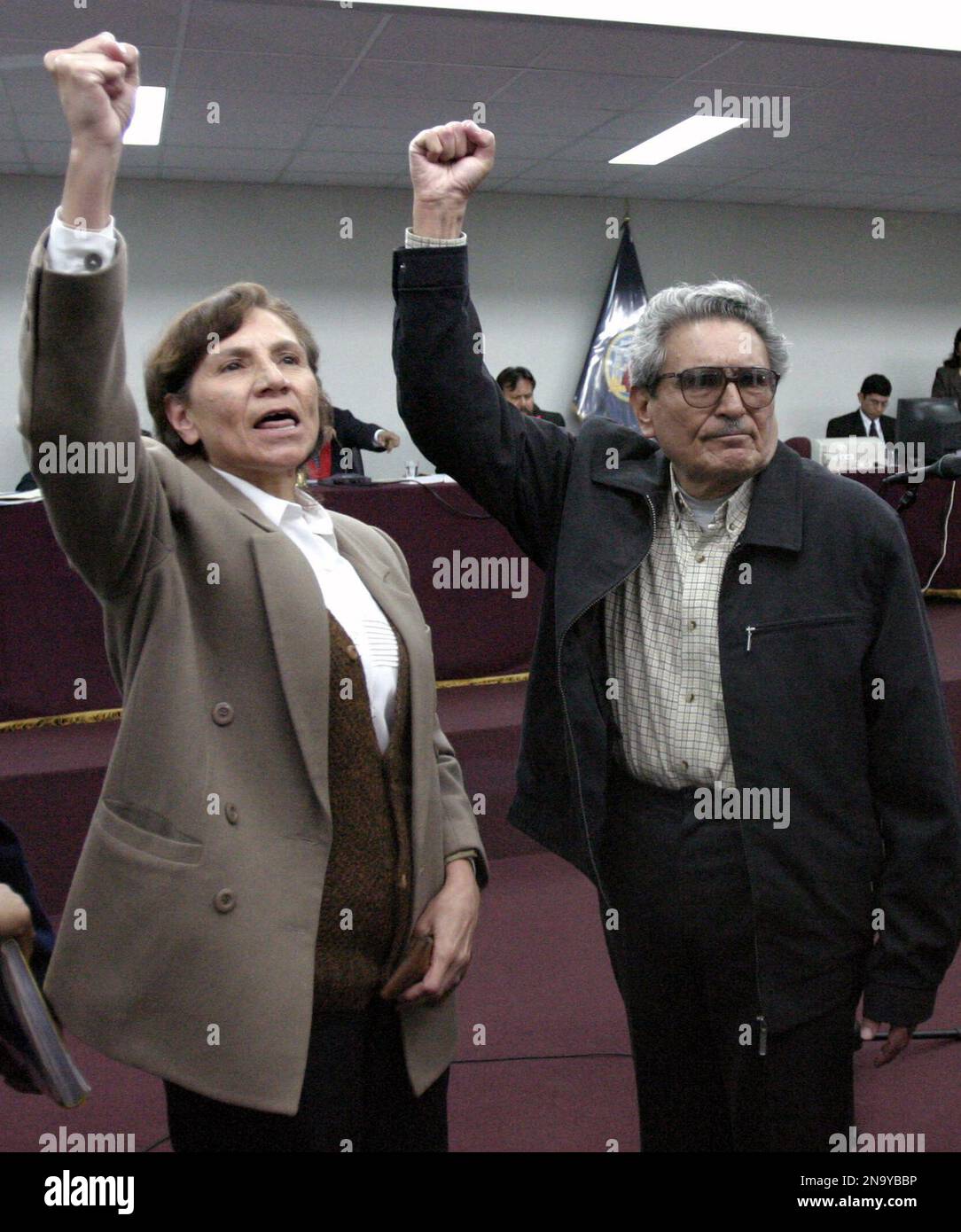 FILE - This Nov. 5, 2004 file photo, Abimael Guzman, founder and leader ...