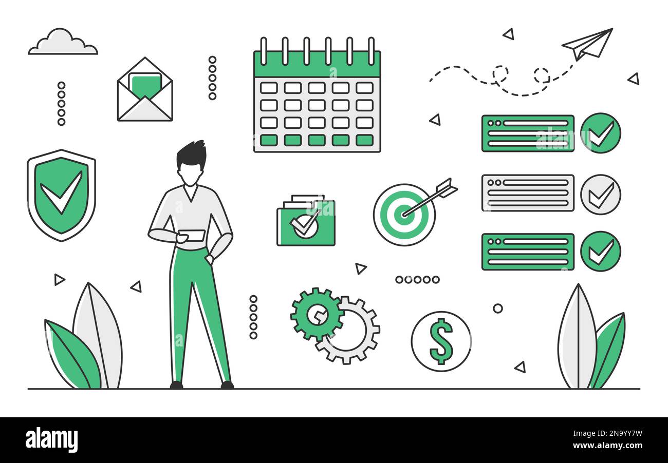 Stratégie de gestion des tâches. Planificateur de tâches, liste des ...