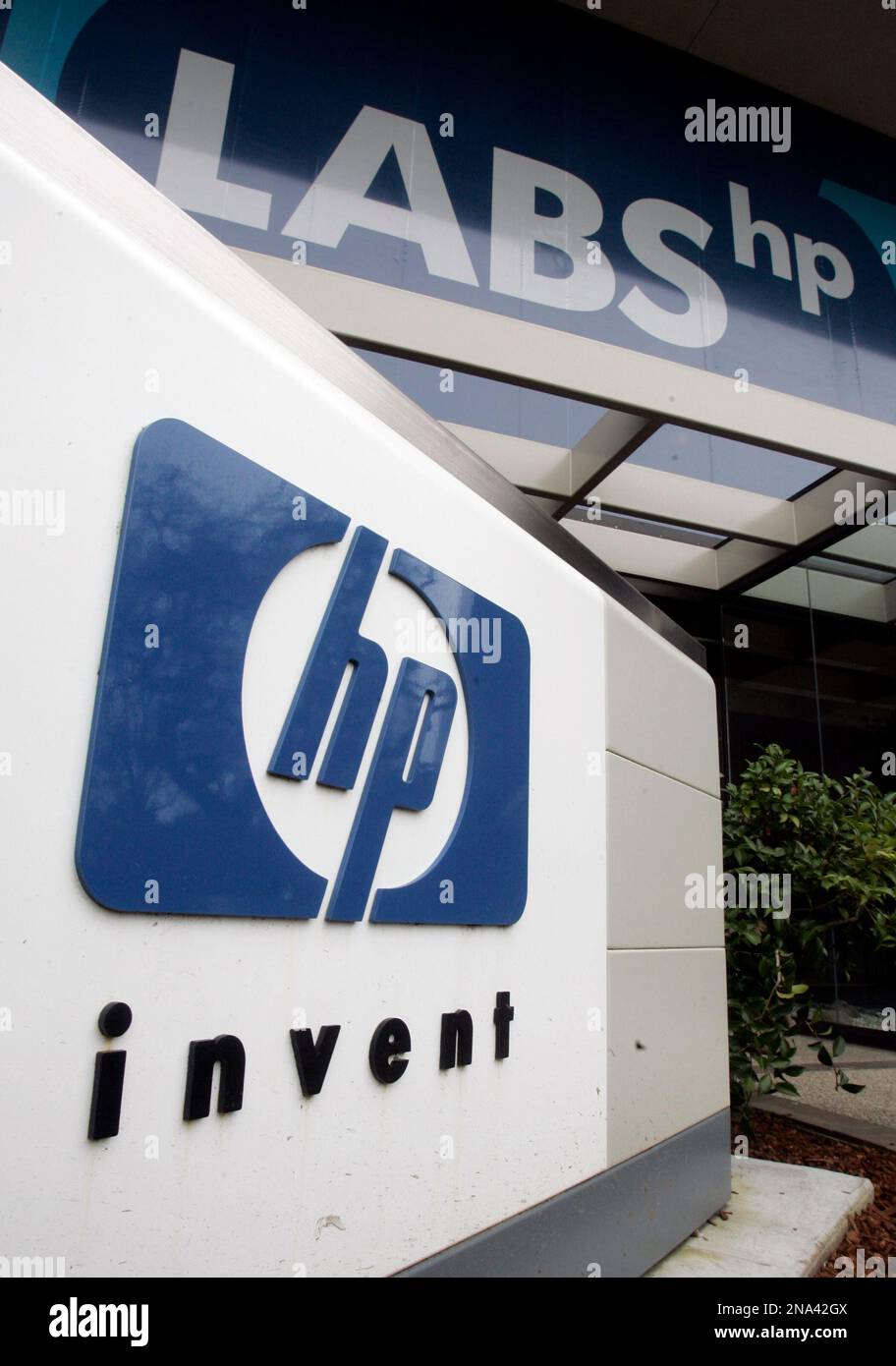 FILE - This March 8, 2009 file photo, shows the entrance to the Hewlett ...