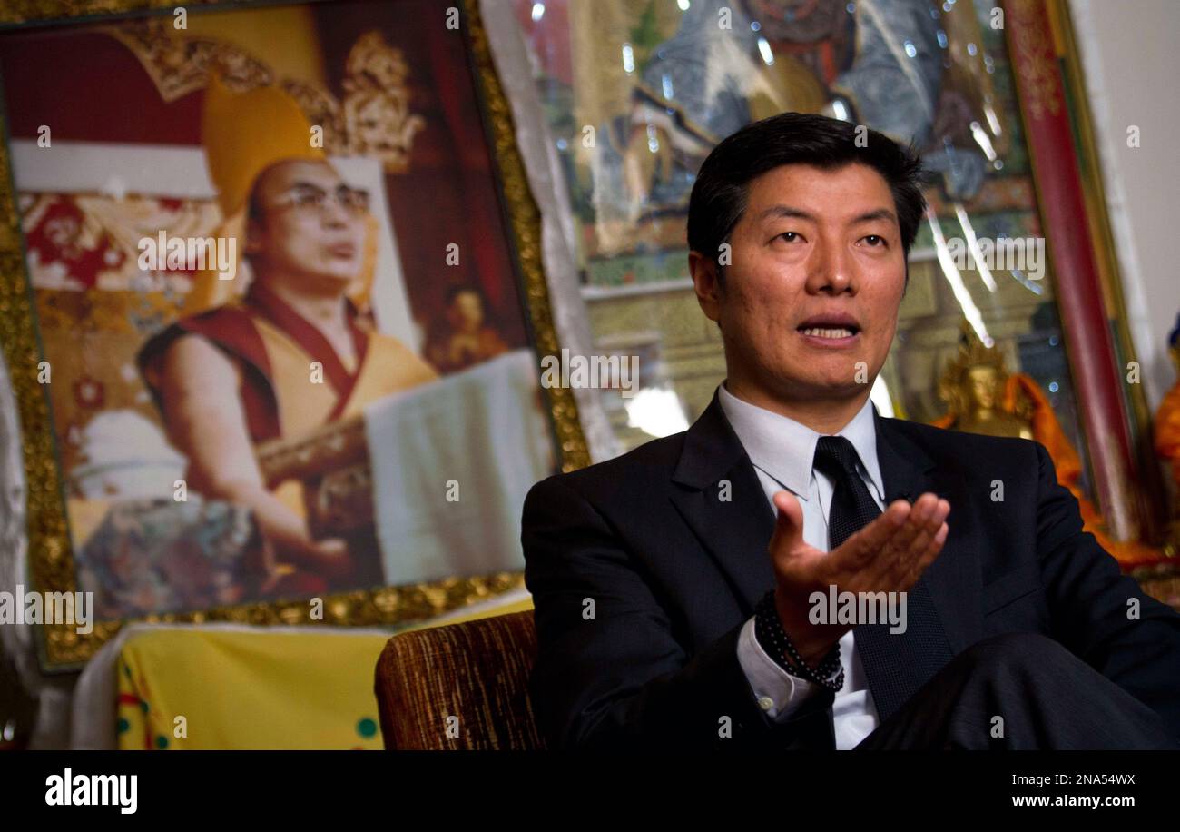 FILE - In this Feb. 14, 2012 file photo, Lobsang Sangay, the prime ...