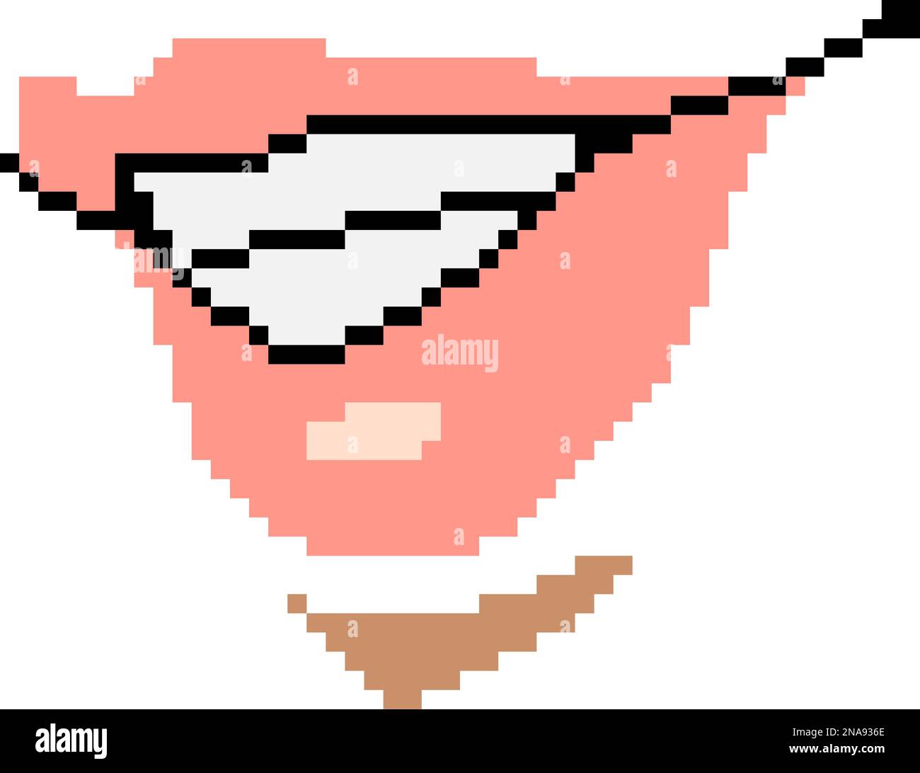 Sourire en coin Banque d'images vectorielles - Alamy