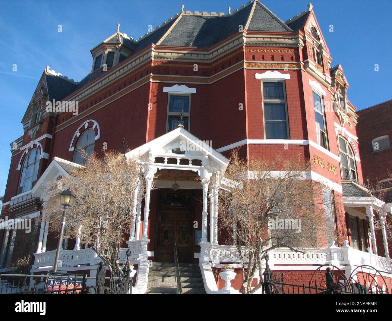 This Dec. 24, 2011 photo shows an exterior view of Copper King Mansion ...