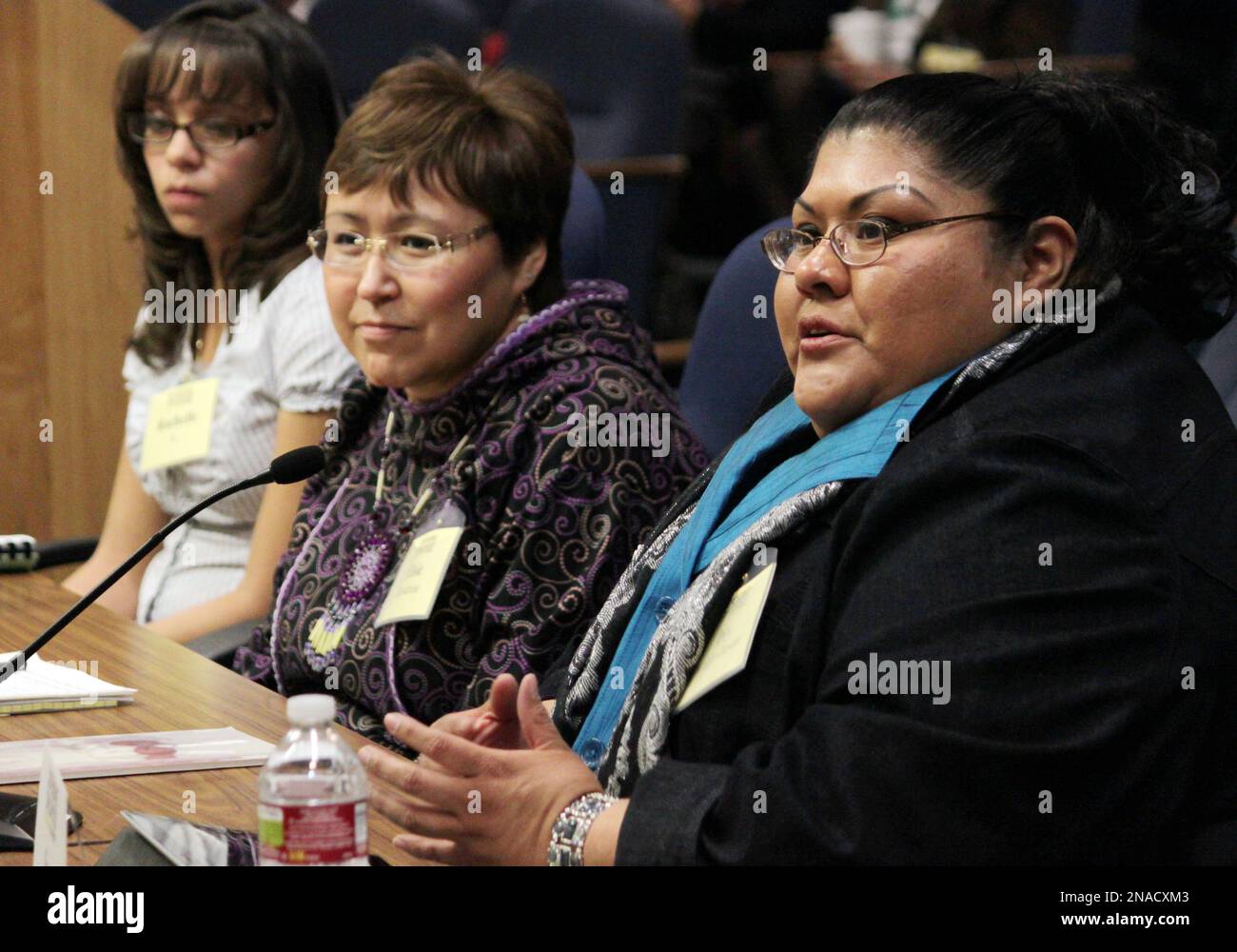 Ivy Wright-Bryan, right, national director of Native American mentoring ...