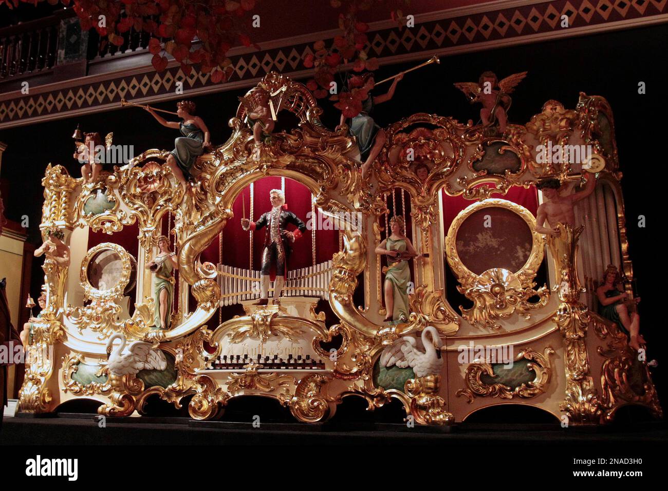 In this Jan. 26, 2012 photo, a 1903 Rush Style 38-B Fair Organ sits on ...