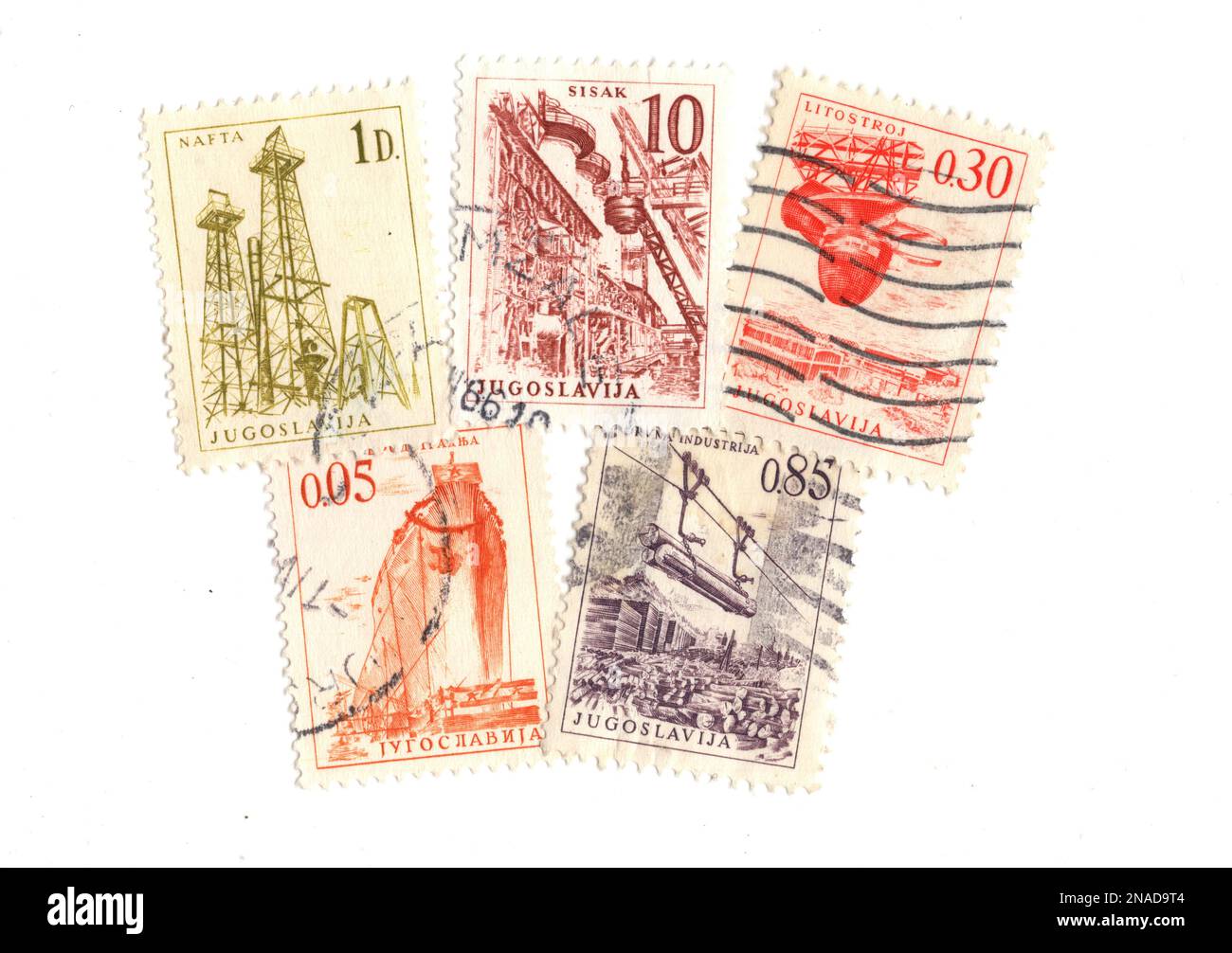 Timbre yougoslavie Banque d'images détourées - Alamy