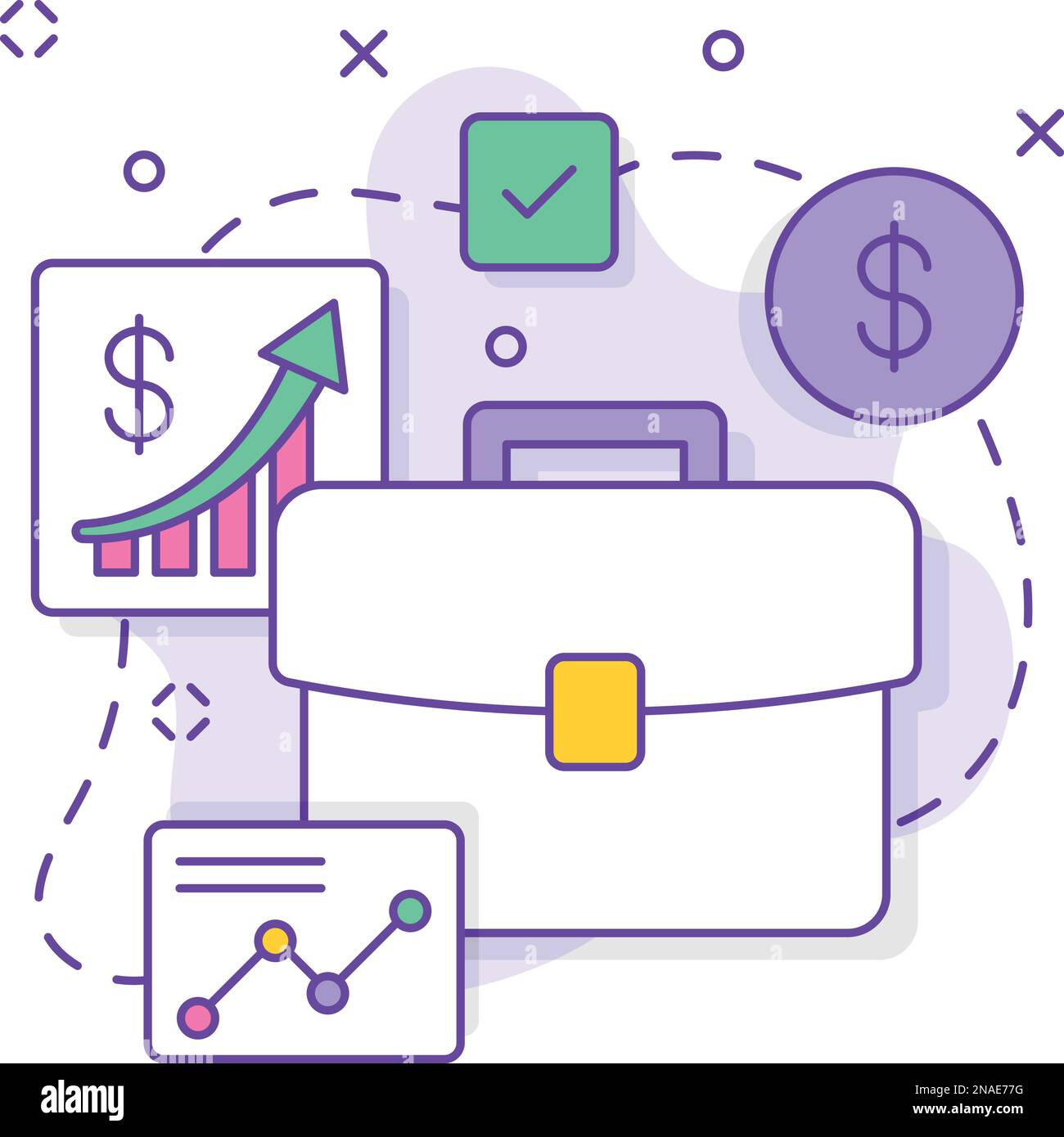 Augmentation du ratio de paiement des dividendes conception de vecteur ...