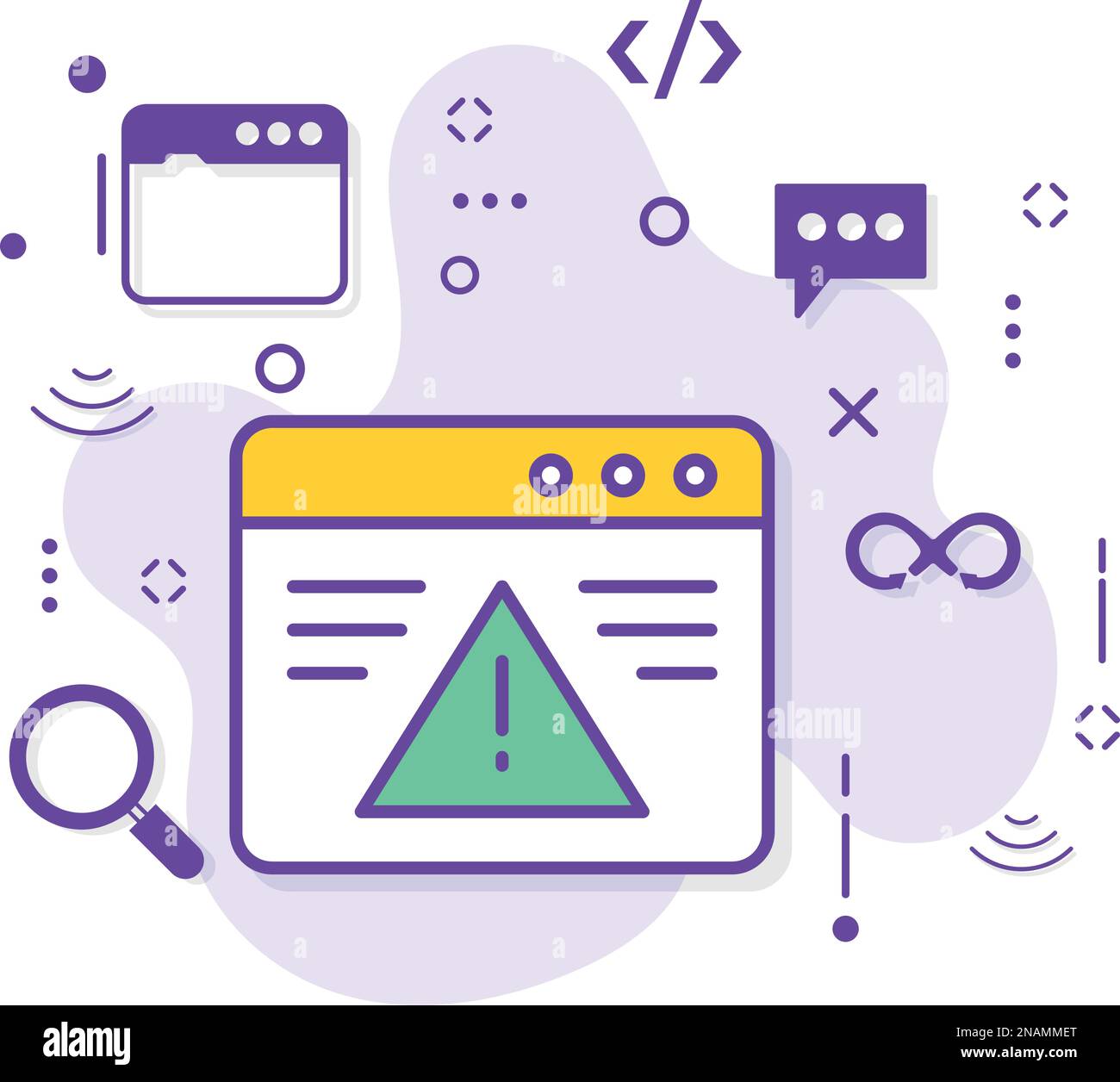 Notion d'erreur informatique Banque d'images vectorielles - Alamy