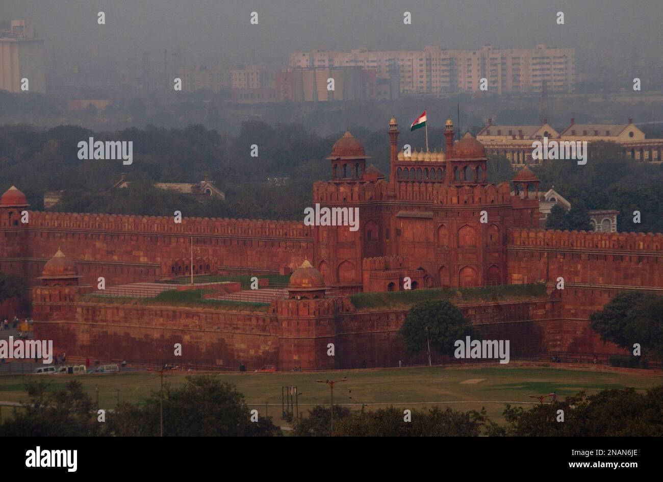 In this Thursday, Dec. 8, 2011 photo, a bird's eye view of historical ...