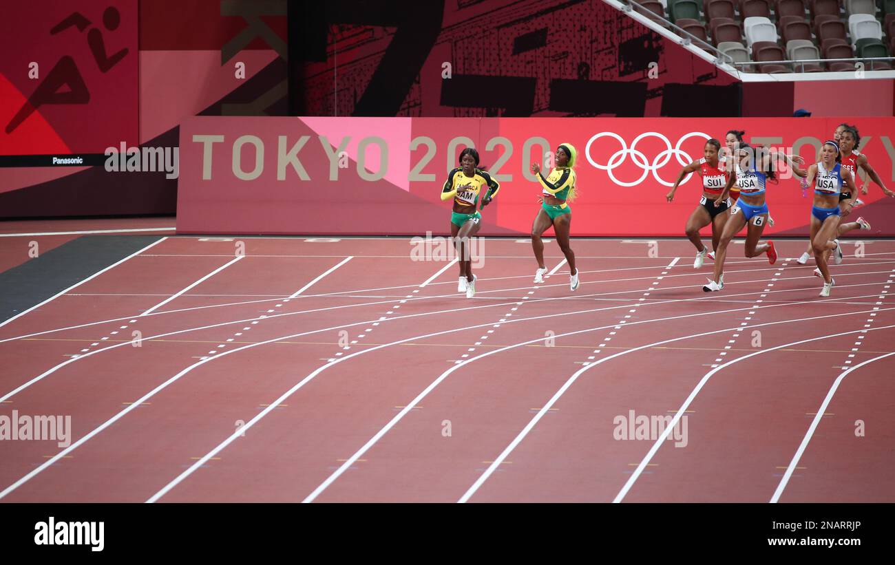 06 AOÛT 2021 - Tokyo, Japon: Shericka Jackson de la Jamaïque dans la ...