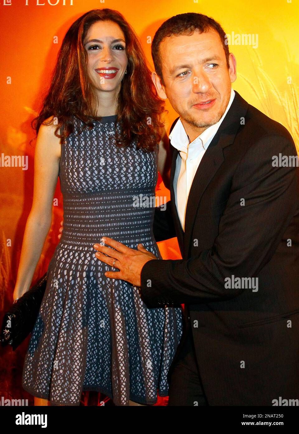 French actor and Director Dany Boon, right, and his wife Yael arrive ...